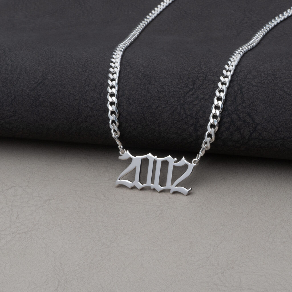 שרשרת שנת לידה לגבר - Ari Jewelry